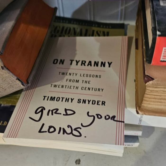 [REVIEW] On Tyranny, by Timothy Snyder – Equal Opportunity Reader